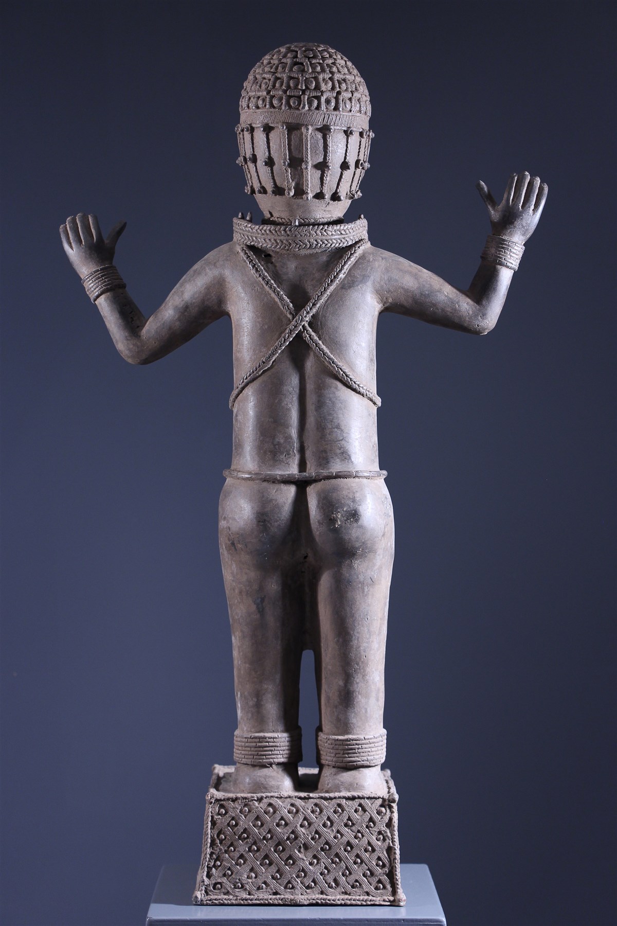 Statue royale Benin Bini Edo (10178) - Statues africaines Bénin