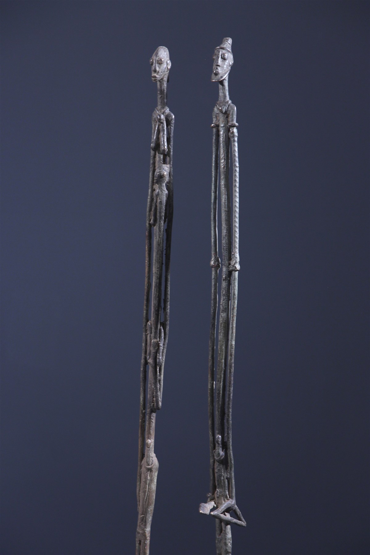 Paire de Nommos Dogon (10246) - Statues africaines Dogon - Art africain