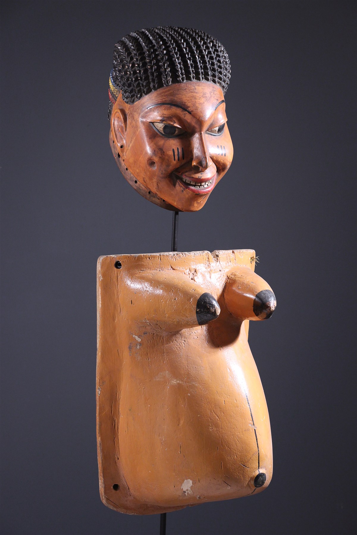 Masque ventral Gelede Yoruba (10836) - Masque africain Yoruba