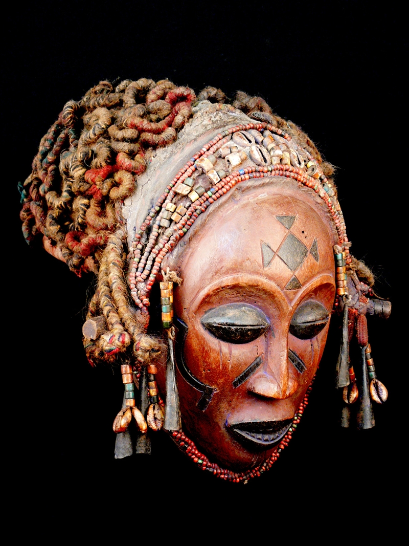 Tchokwe mask (1097) - African mask, tribal art, primitive art