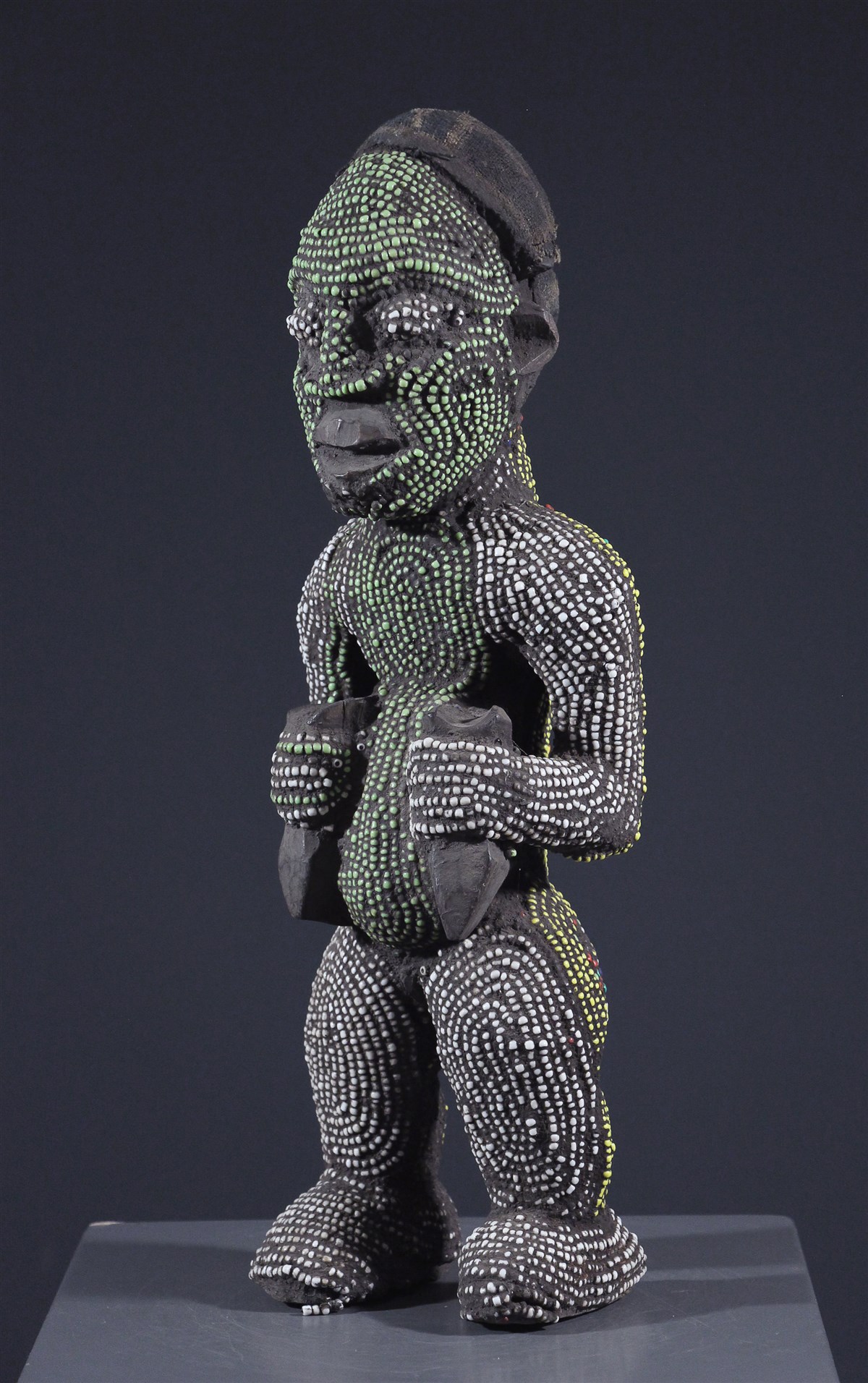 Statue perlée Bamileke (11054) - Statues africaines Bamileke