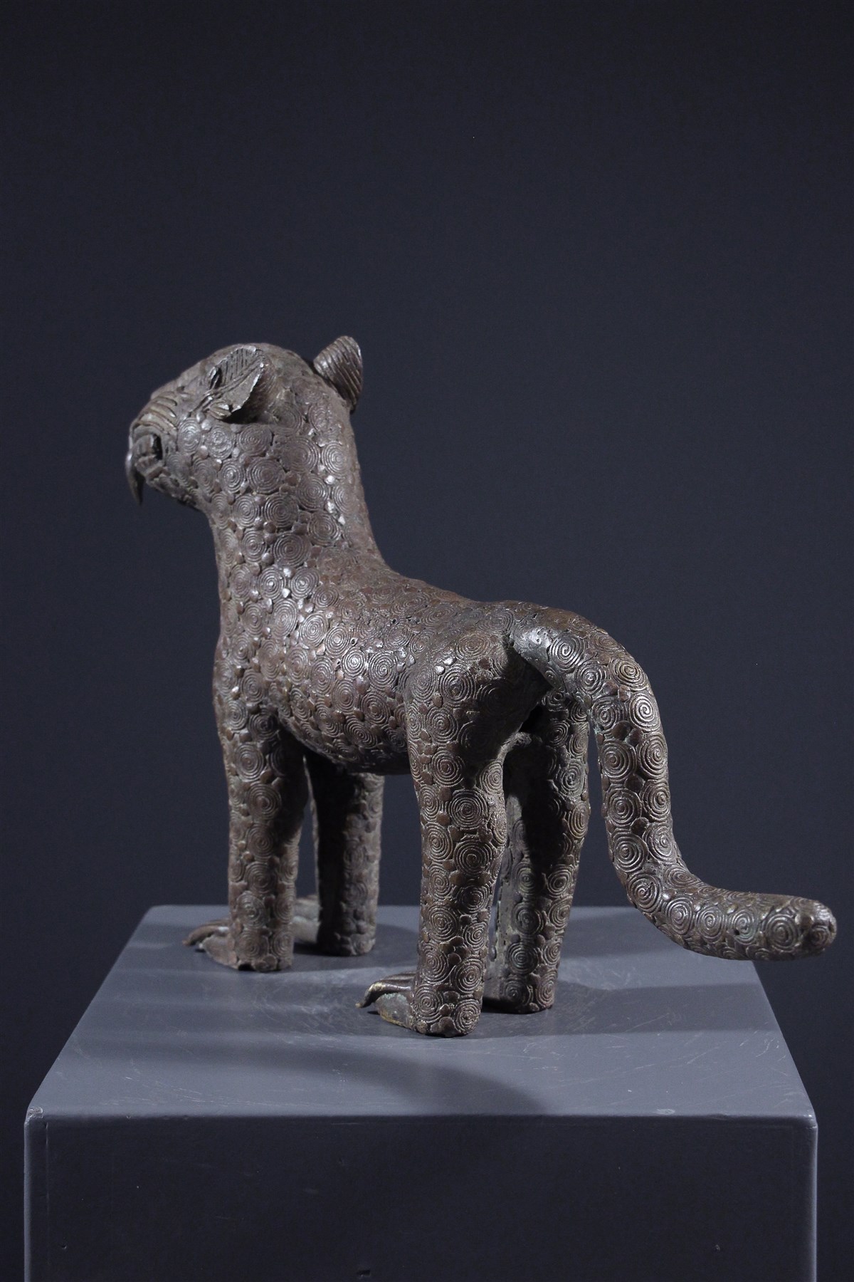 Léopard en bronze Bénin (11083) - Bronze africain Bénin - Art africain