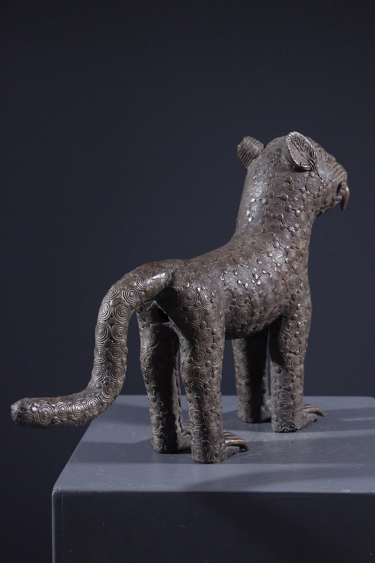 Léopard en bronze Bénin (11083) - Bronze africain Bénin - Art africain
