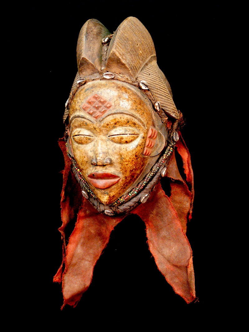 Punu mask (1136) - African mask, tribal art, primitive art Punu