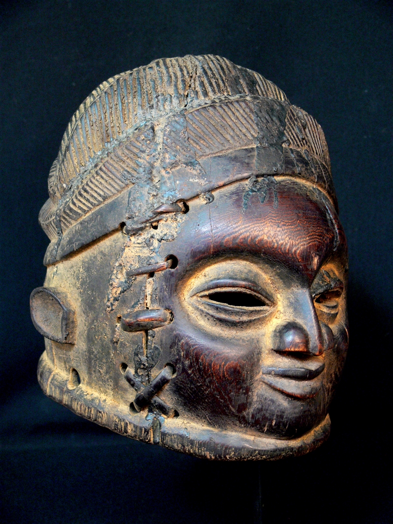 Mende mask (1157) - African mask, tribal art, primitive art Mende