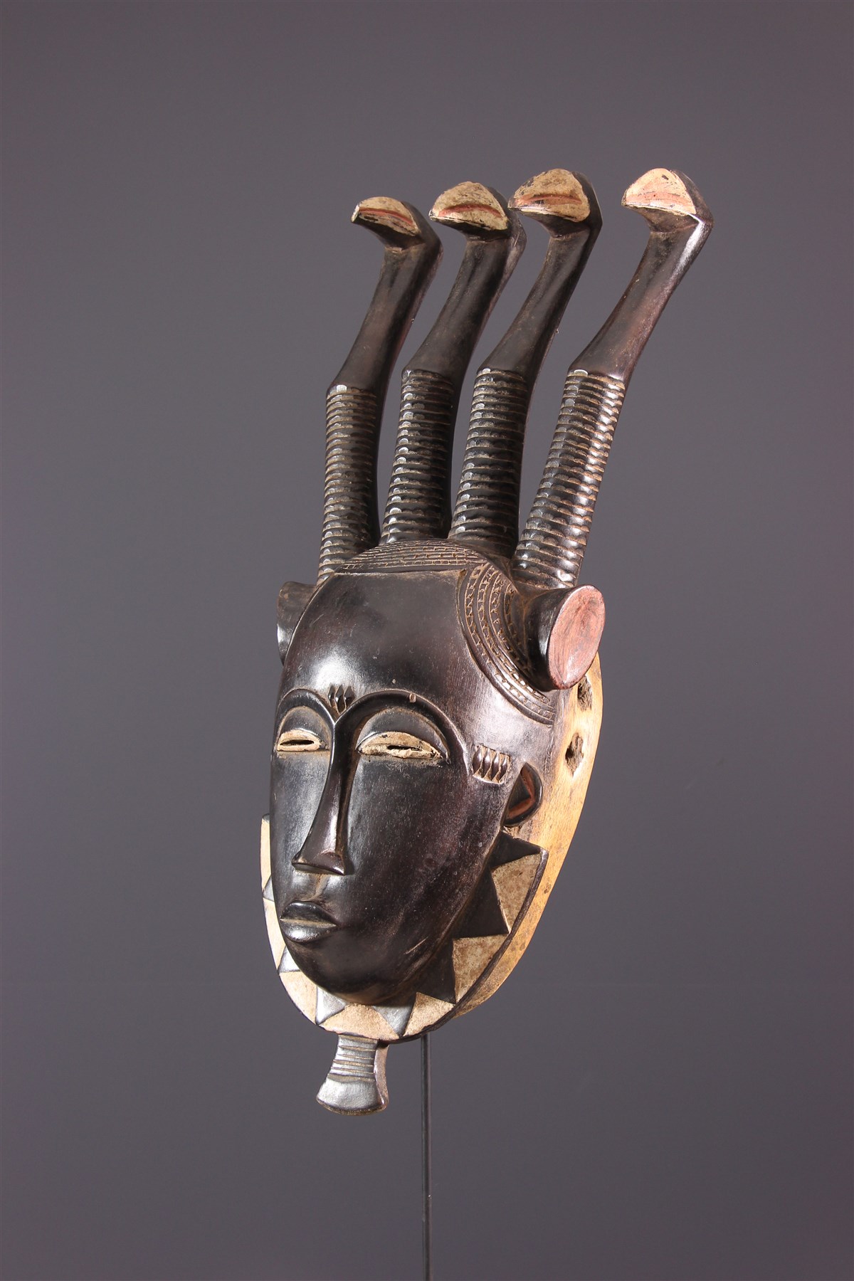 Masque Lomane Yohouré (11709) - Masque africain Yaouré - Art africain