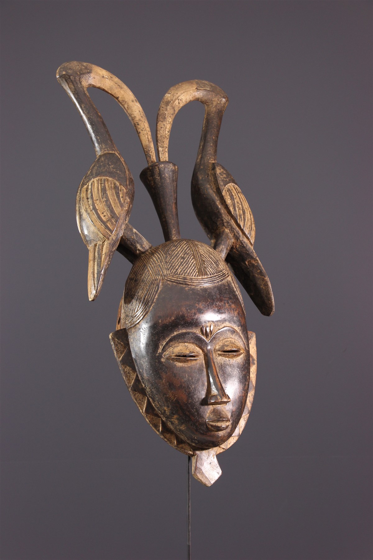 Masque Mblo Baoulé (11726) - Masque africain Baoule - Art africain