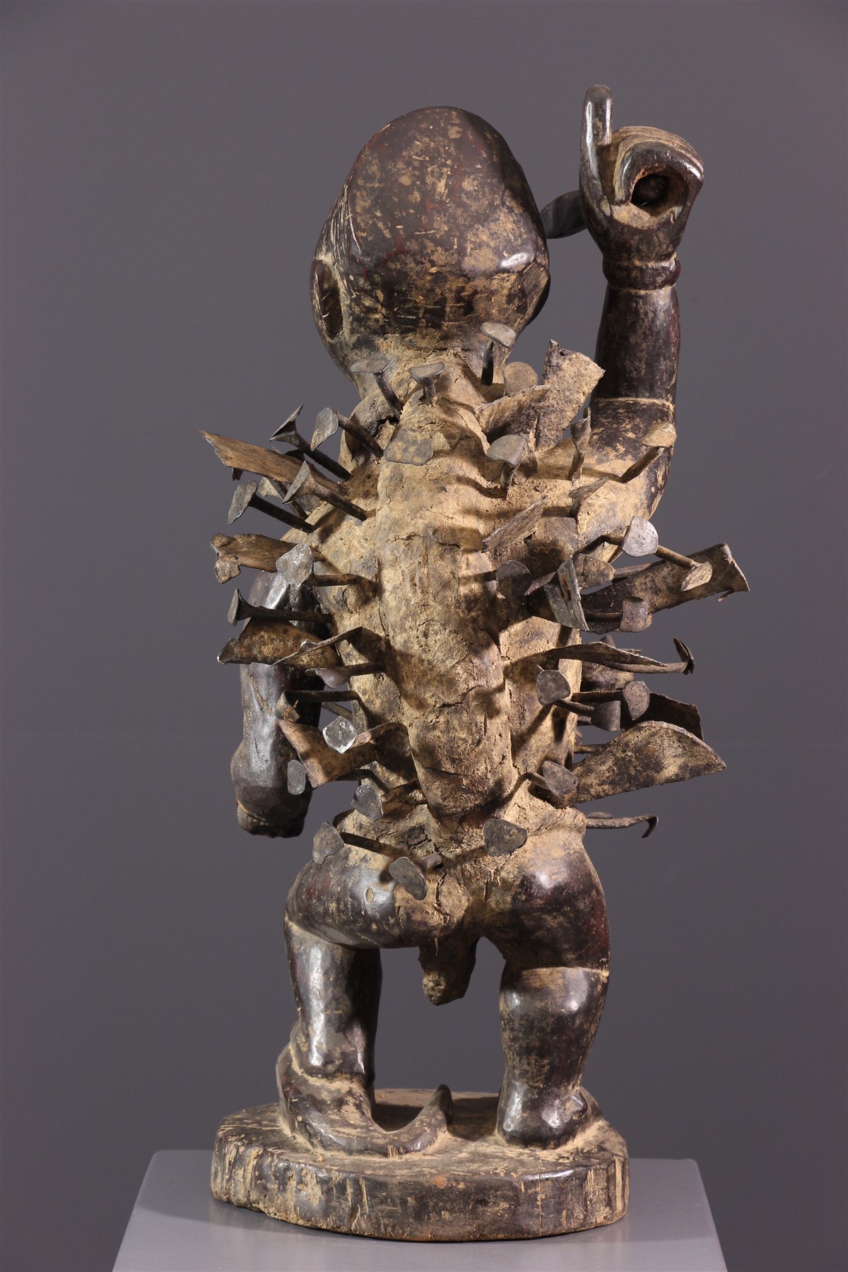 Figure Nkisi Nkondi Kongo (11773) - Statues africaines Kongo