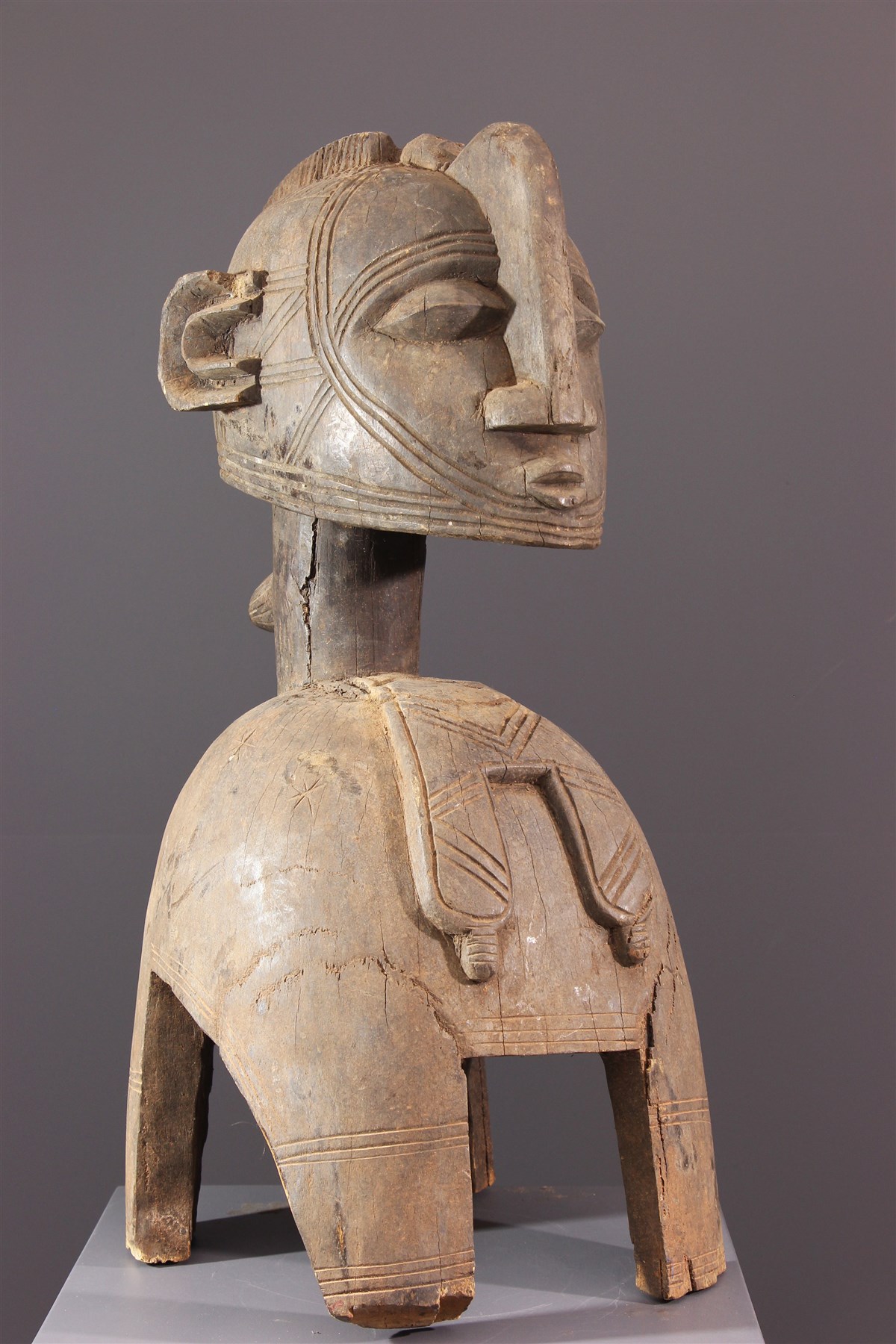 Masque heaume Baga Nimba (12110) - Masque africain Baga - Art africain