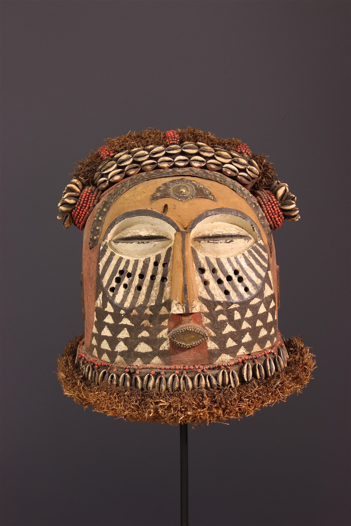 Masque Kuba Bwoom (12387) - Masque africain Kuba - Art africain