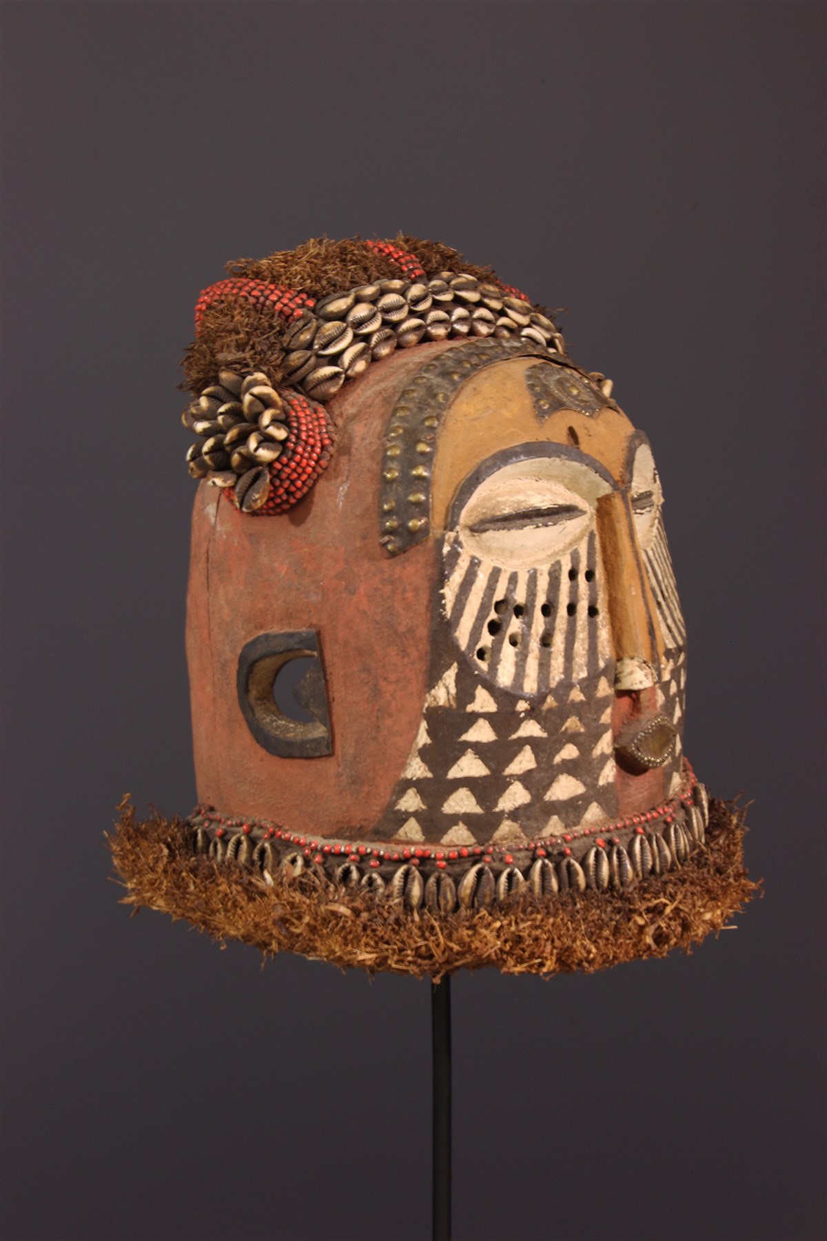 Masque Kuba Bwoom (12387) - Masque africain Kuba - Art africain