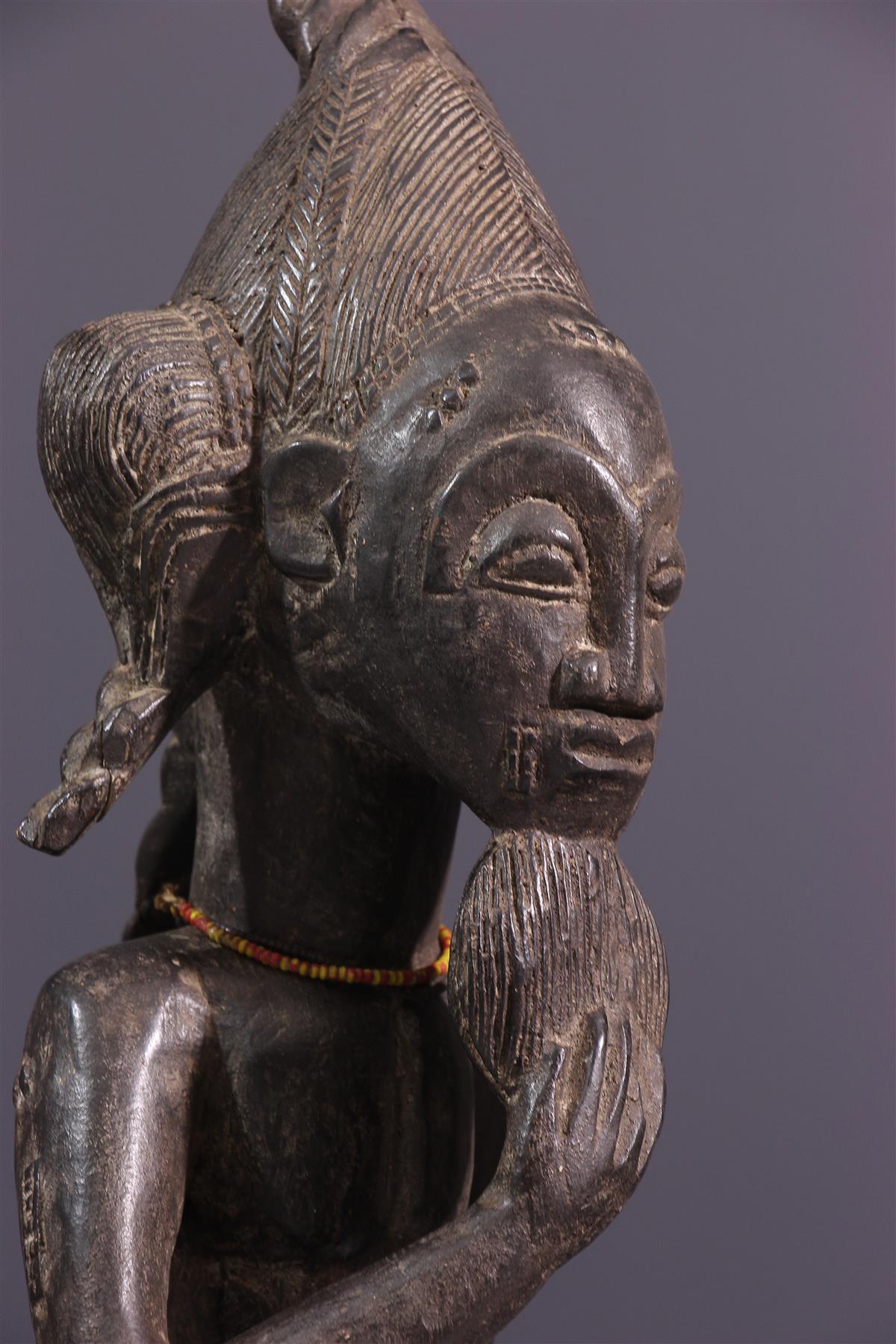 Couple Baoule (12562) - Statues africaines Baoule - Art africain