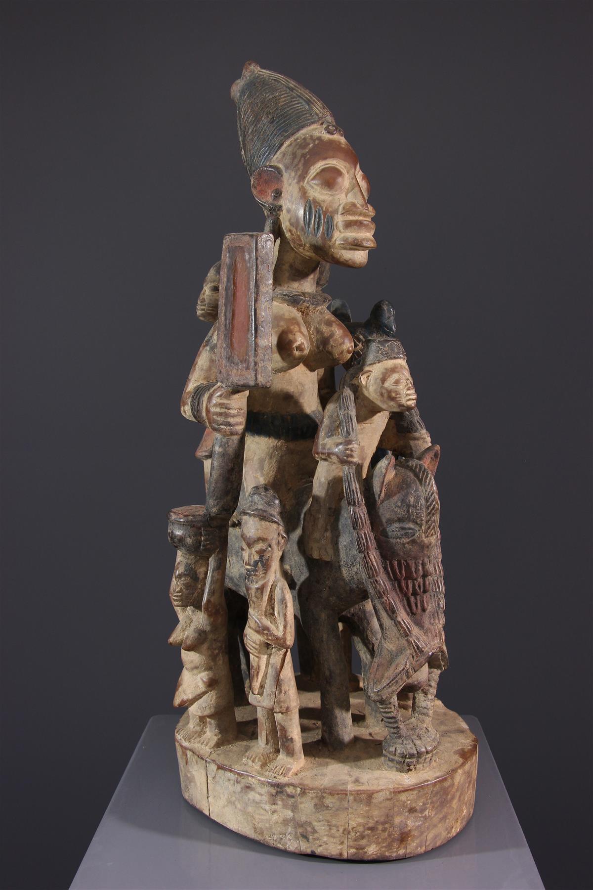 Statue Yoruba (12640) - Statues africaines Yoruba - Art africain