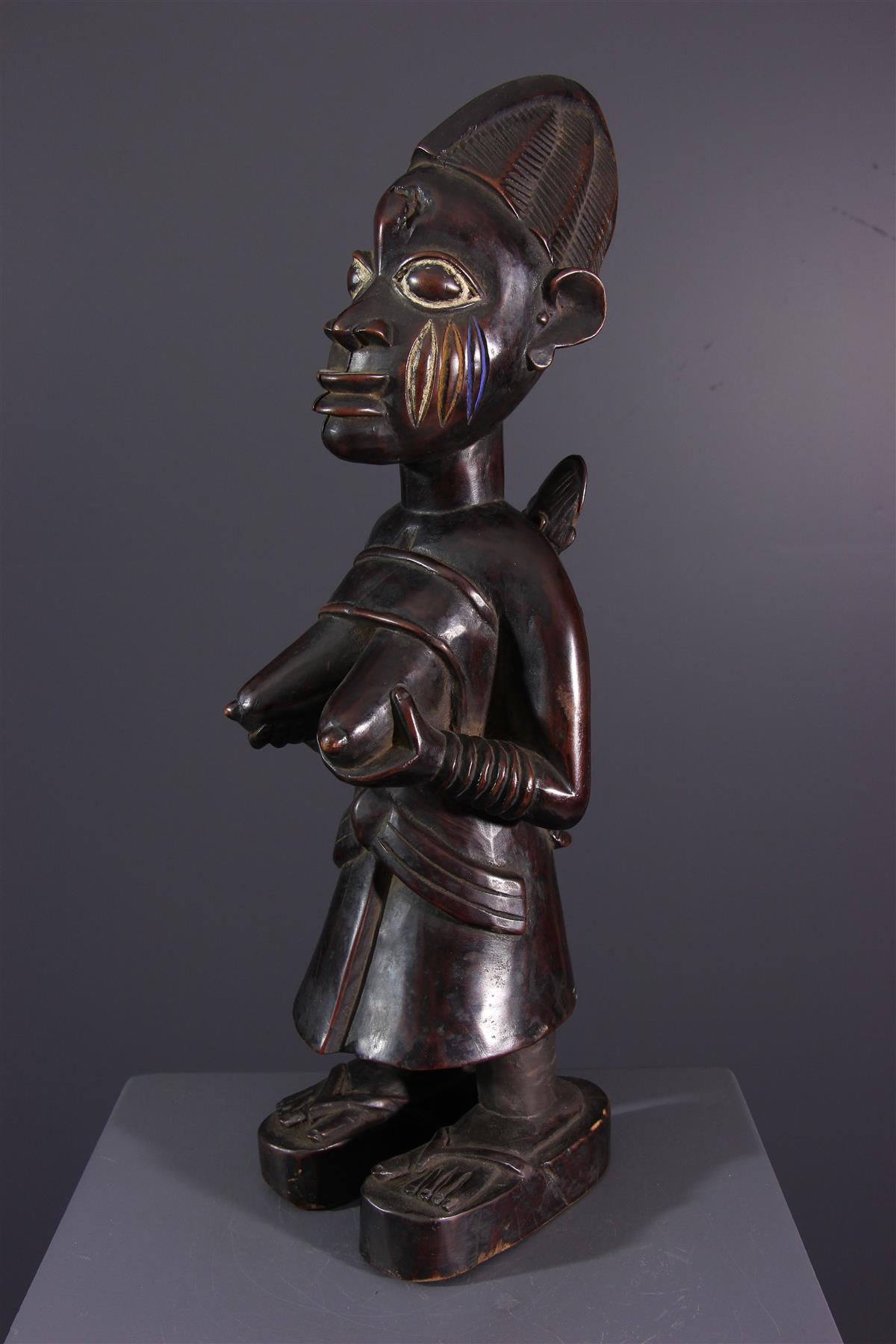 Statue Yoruba (12758) - Statues africaines Yoruba - Art africain