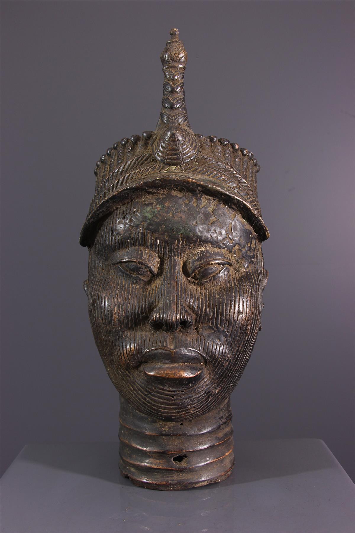 Tête Ifé (12900) - Bronze africain Ife - Art africain nigéria