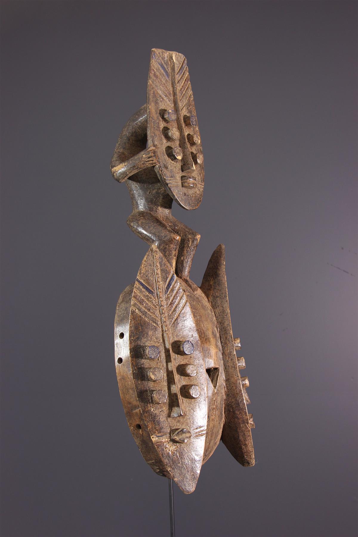 Masque Grebo / Krou (13070) - Masque africain Grebo - Art africain