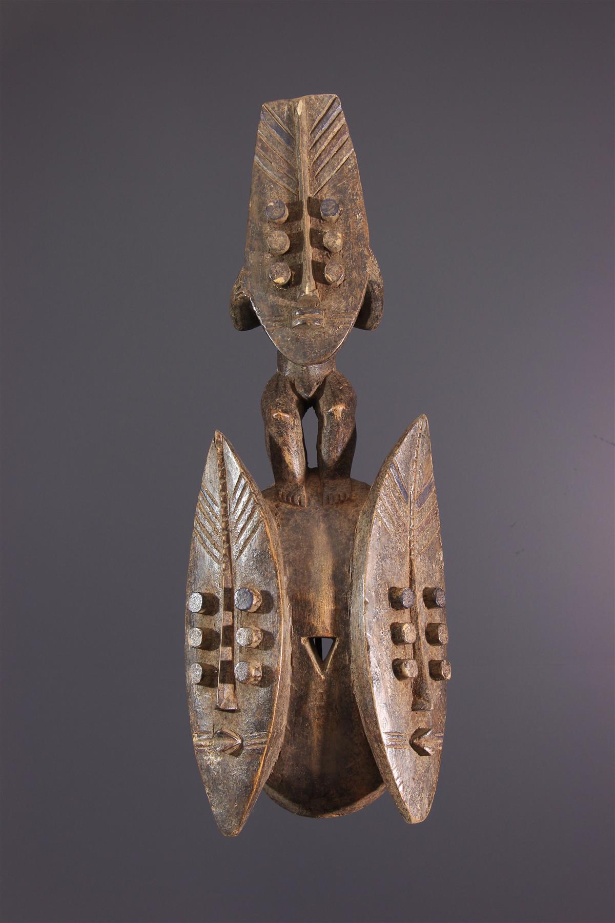 Masque Grebo / Krou (13070) - Masque africain Grebo - Art africain