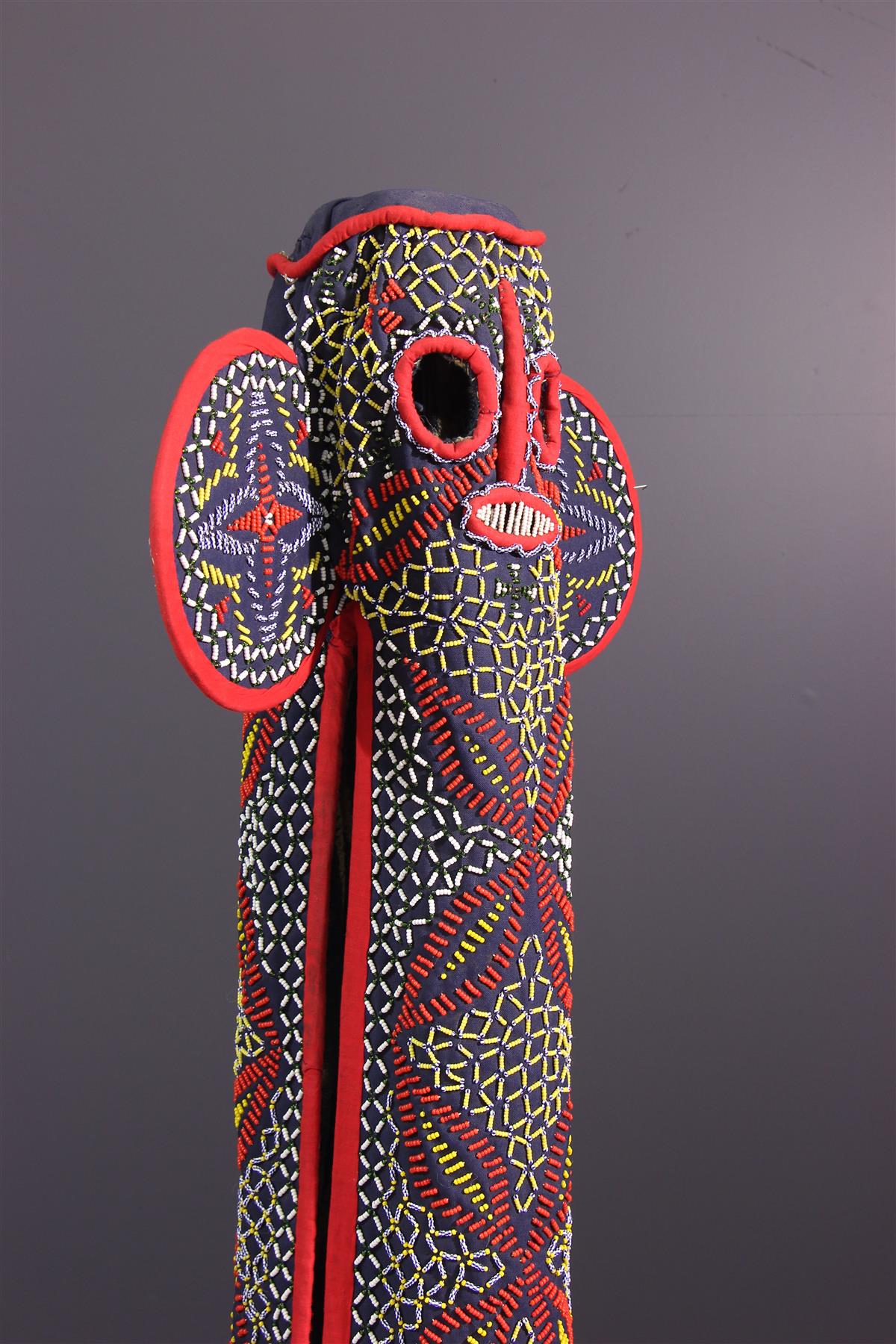 Masque éléphant Bamileke (13340) - Masque africain Bamileke - Art africain