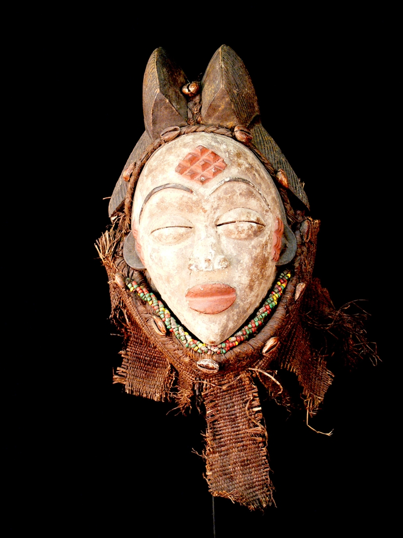 Punu Mask (1347) - African mask, tribal art, primitive art Punu