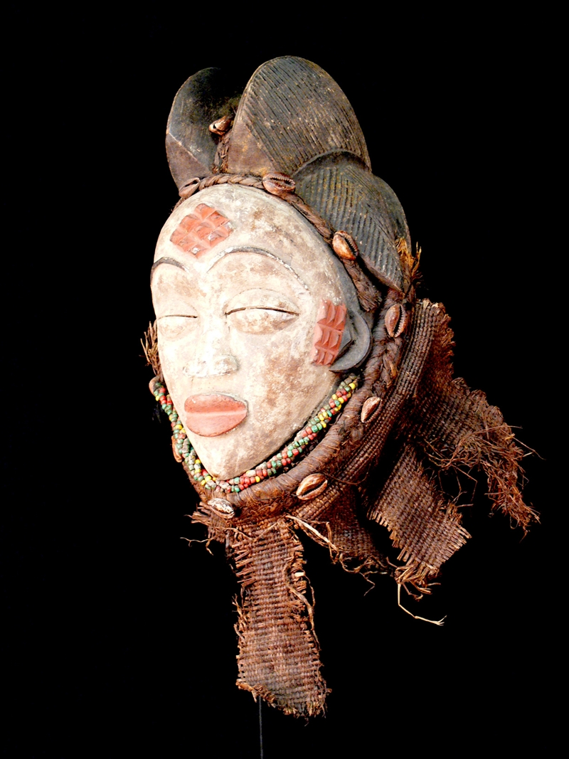 Punu Mask (1347) - African mask, tribal art, primitive art Punu