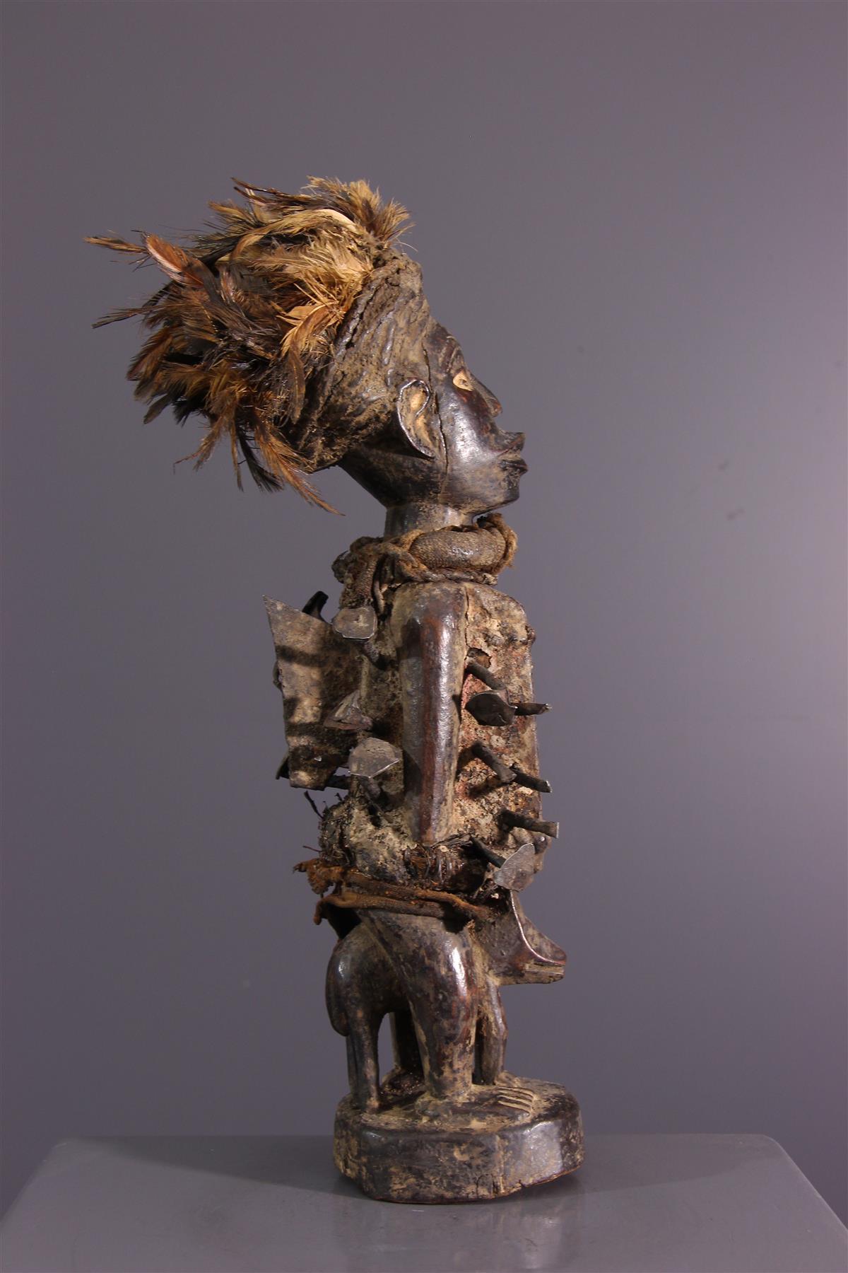 Statue Kongo (13631) - Statues africaines : fetiche tribal, maternité