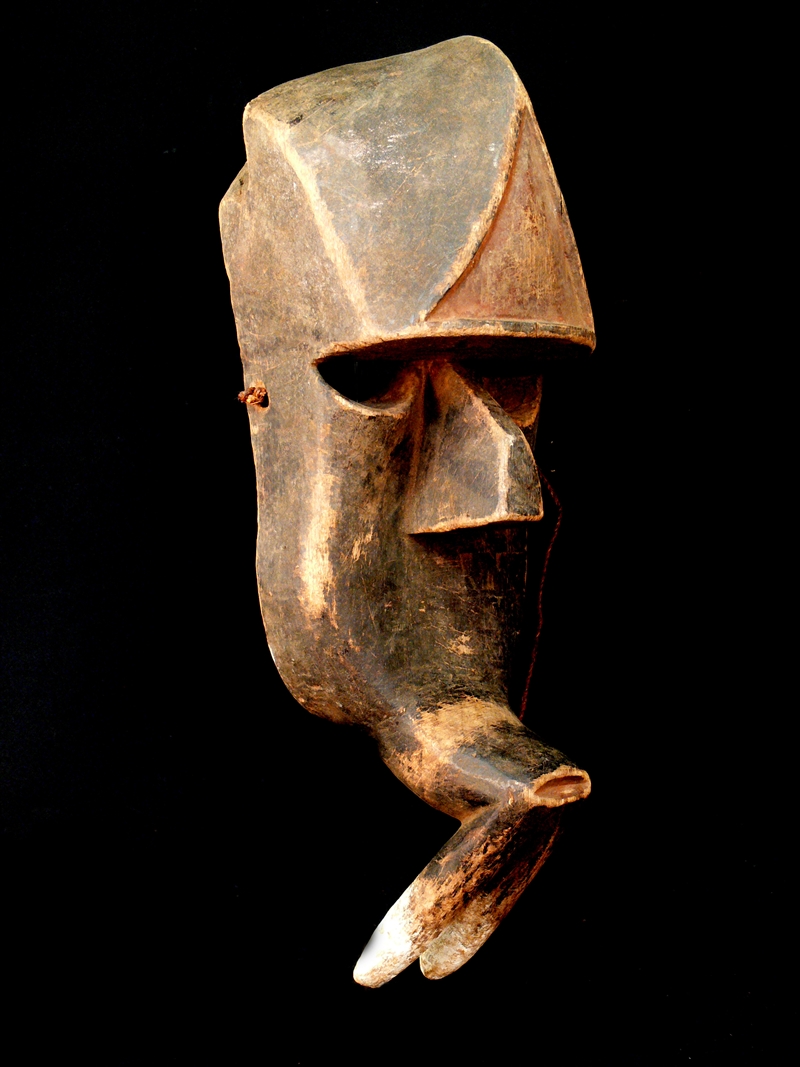 Kwele mask (1367) - African mask, tribal art, primitive art Kwele