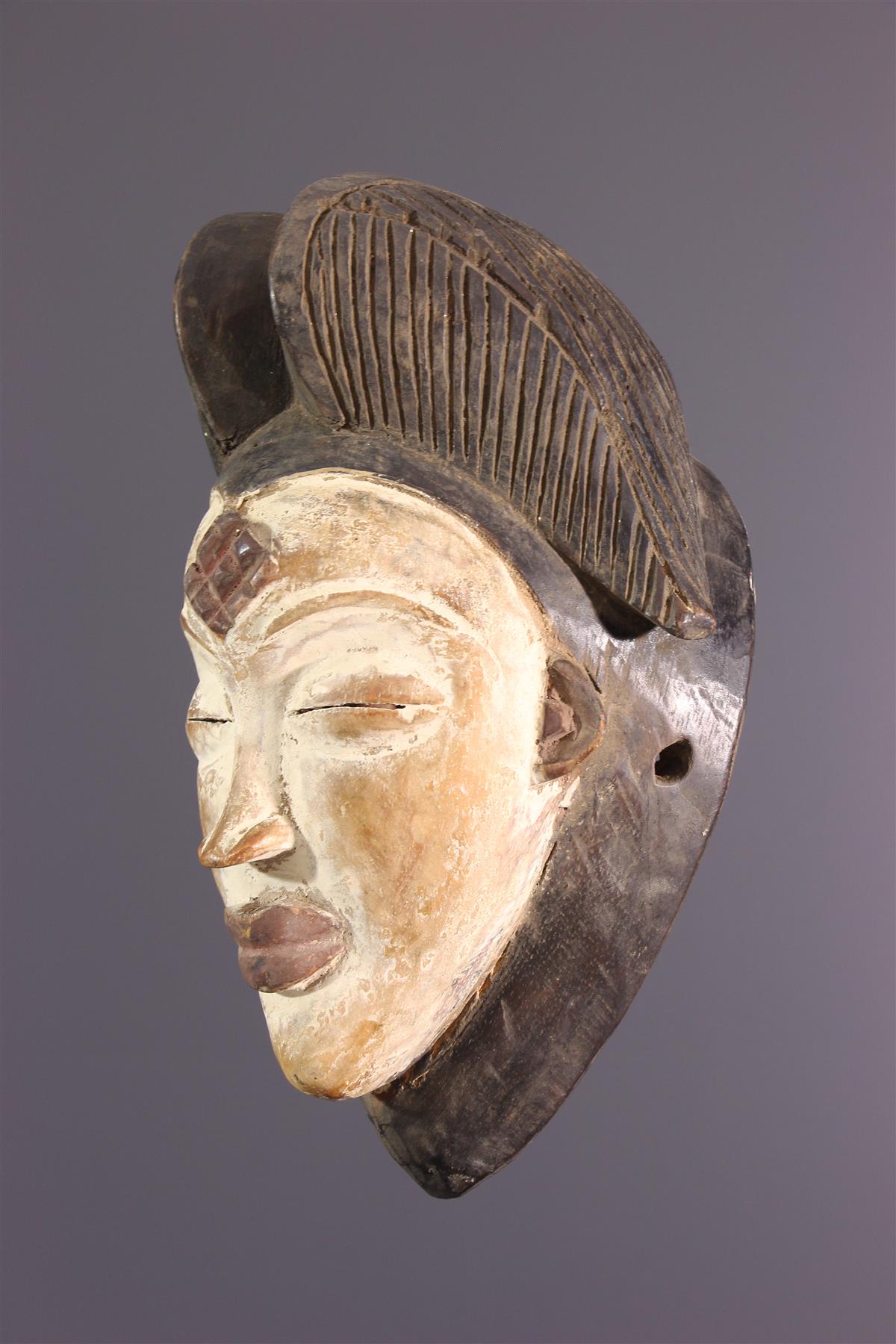 Masque Punu (13820) - Masque africain Punu - Art africain gabon