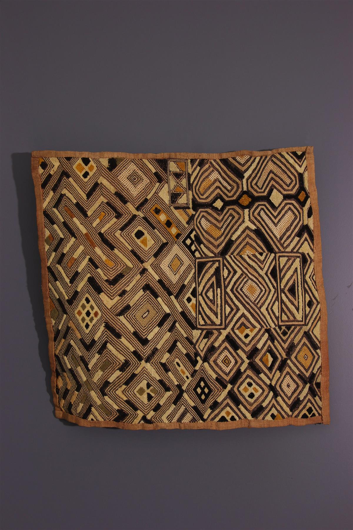 Tissu Kuba (14102) - Les textiles, velours Kuba, Ncak nsueha Bushoong