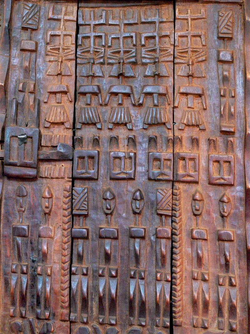 Dogon granary door (1413) - Doors, shutters, ladders dogon wood