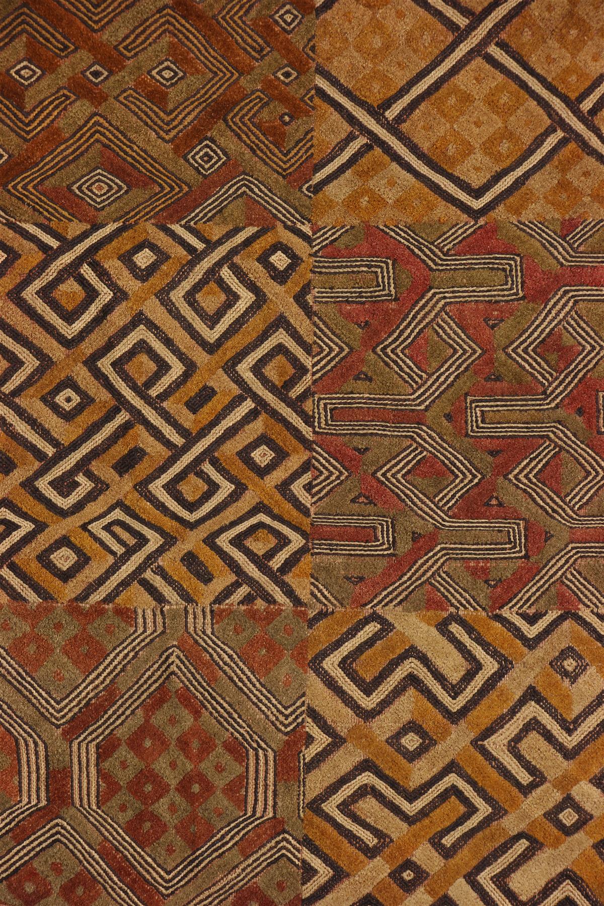 Textile Kuba (14215) - Les textiles, velours Kuba, Ncak nsueha Bushoong