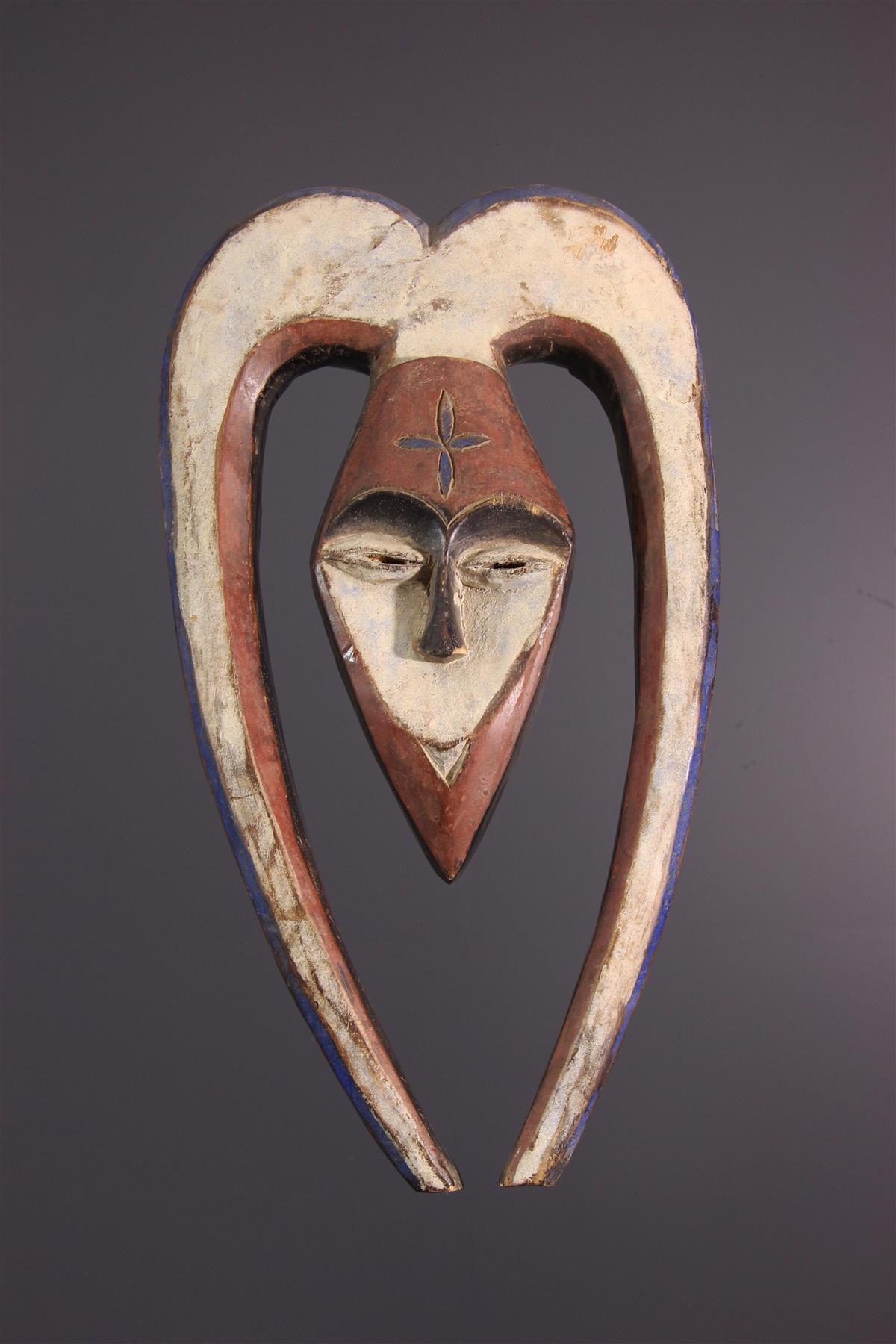 Masque Kwele (14490) - Masque africain Kwele - Art africain