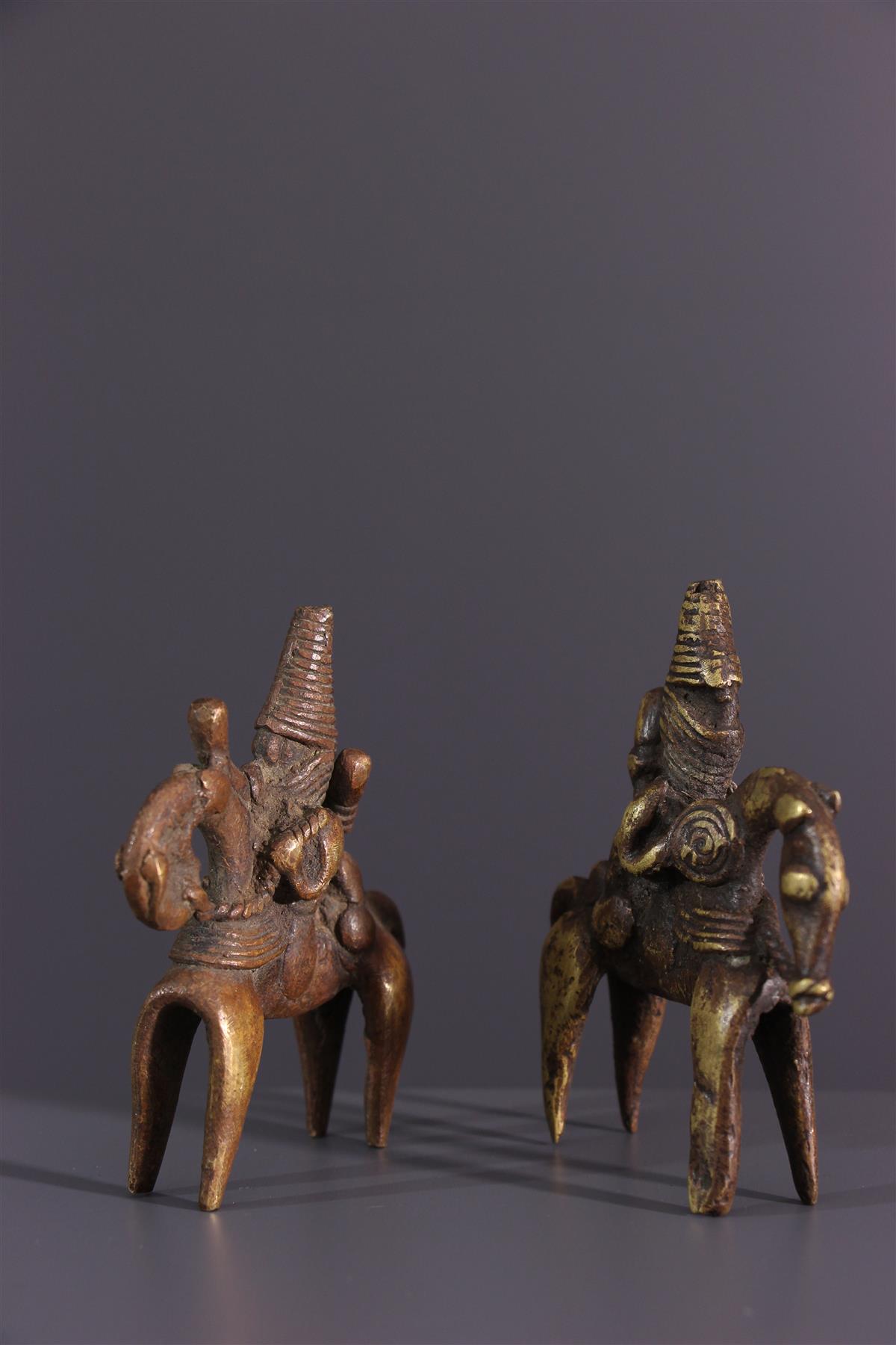 Cavaliers Sao (14850) - Cavalier bronze, cavalier bois, dogon, yoruba