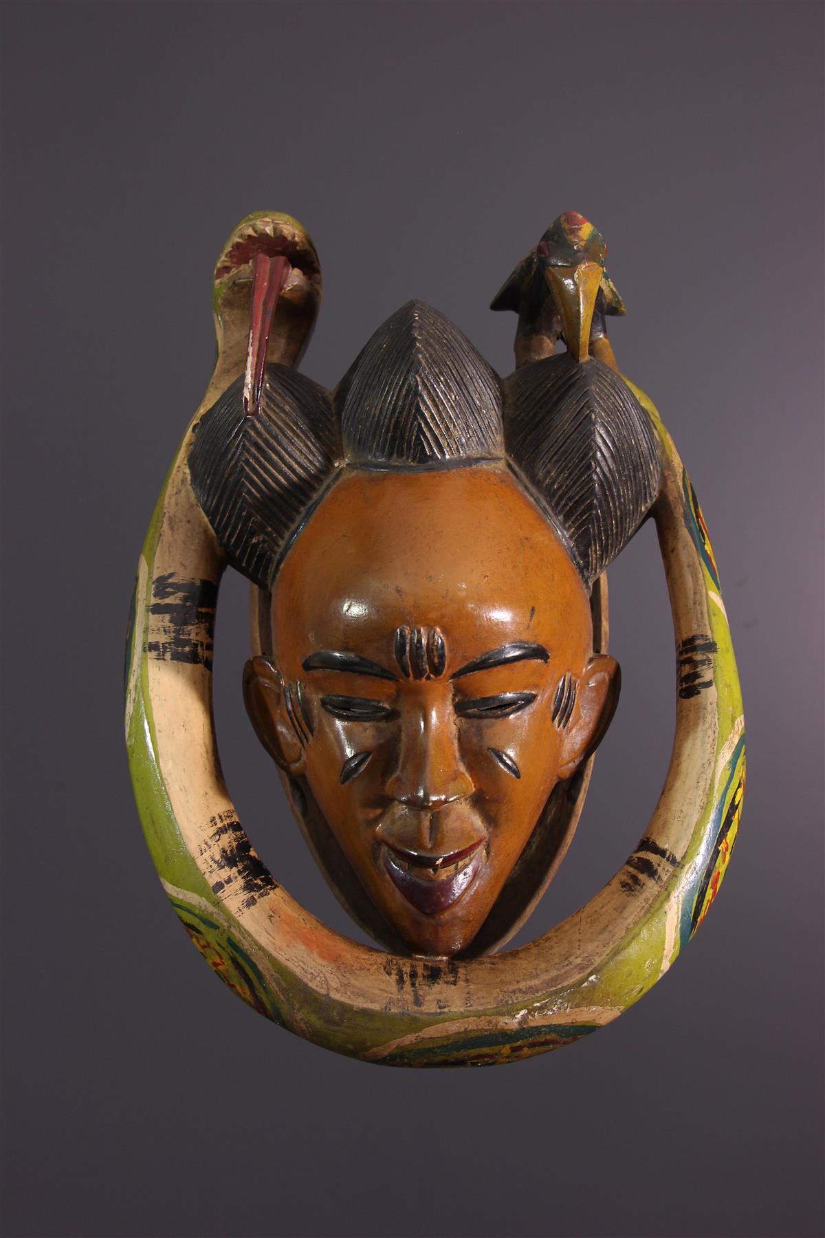 Masque Gu (16419) - Masque africain Gouro - Art africain côte d'ivoire
