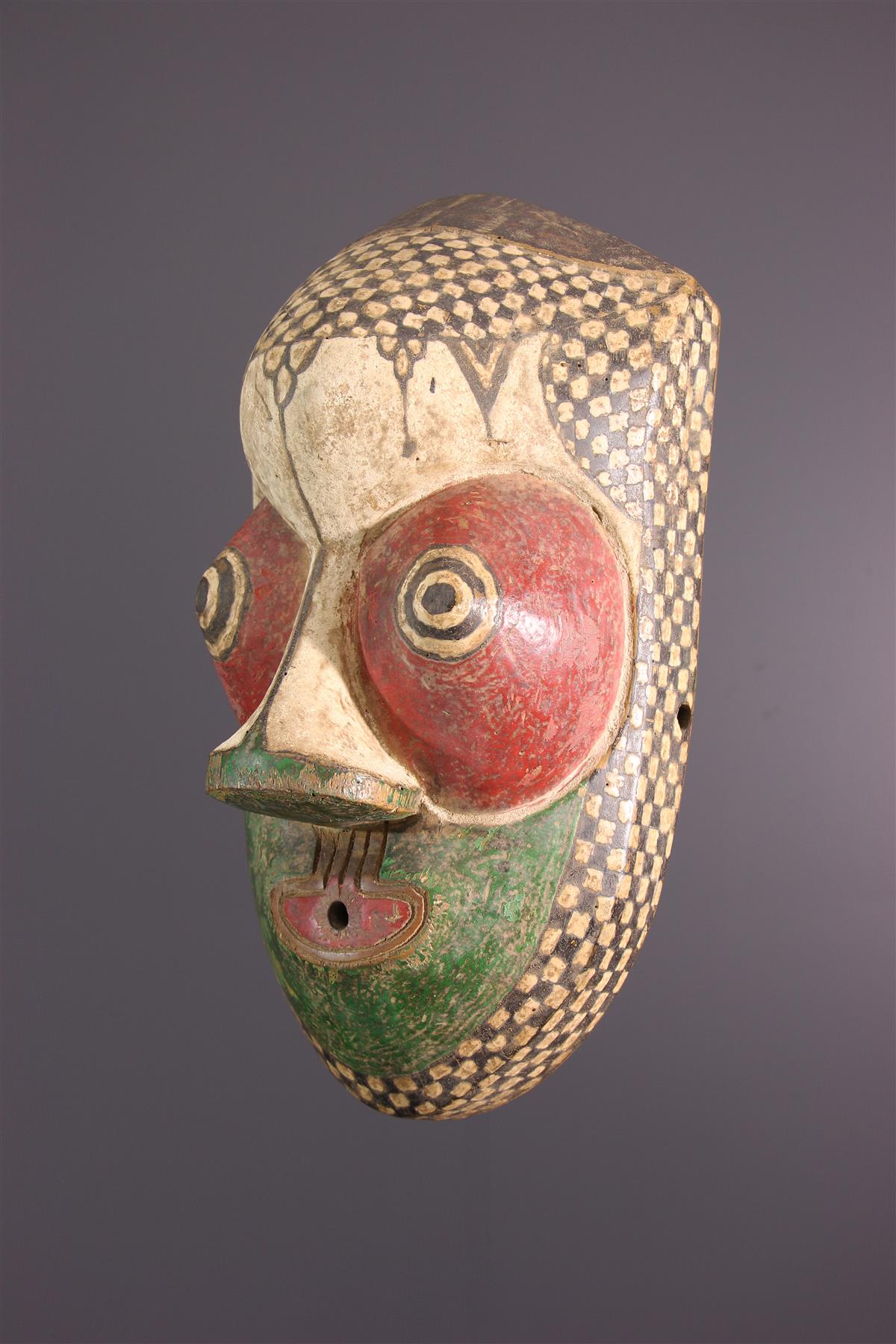 Masque Kuba (16520) - Masque africain, art tribal, art premier primitif
