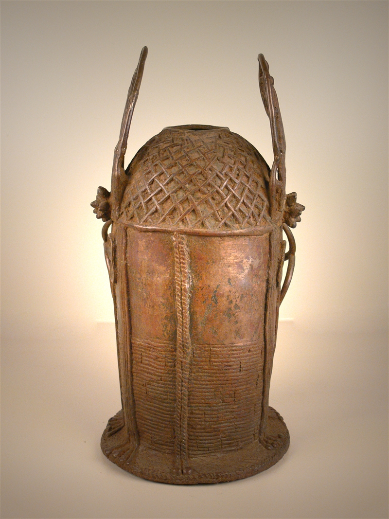 Oba Head (1675) - Bronze, leopard, messenger, warrior, statue, pirogues