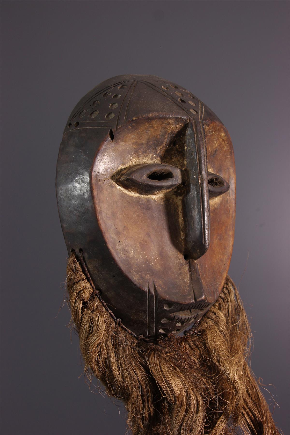 Masque Lega (17327) - Masque africain Lega - Art africain rdc ex zaire