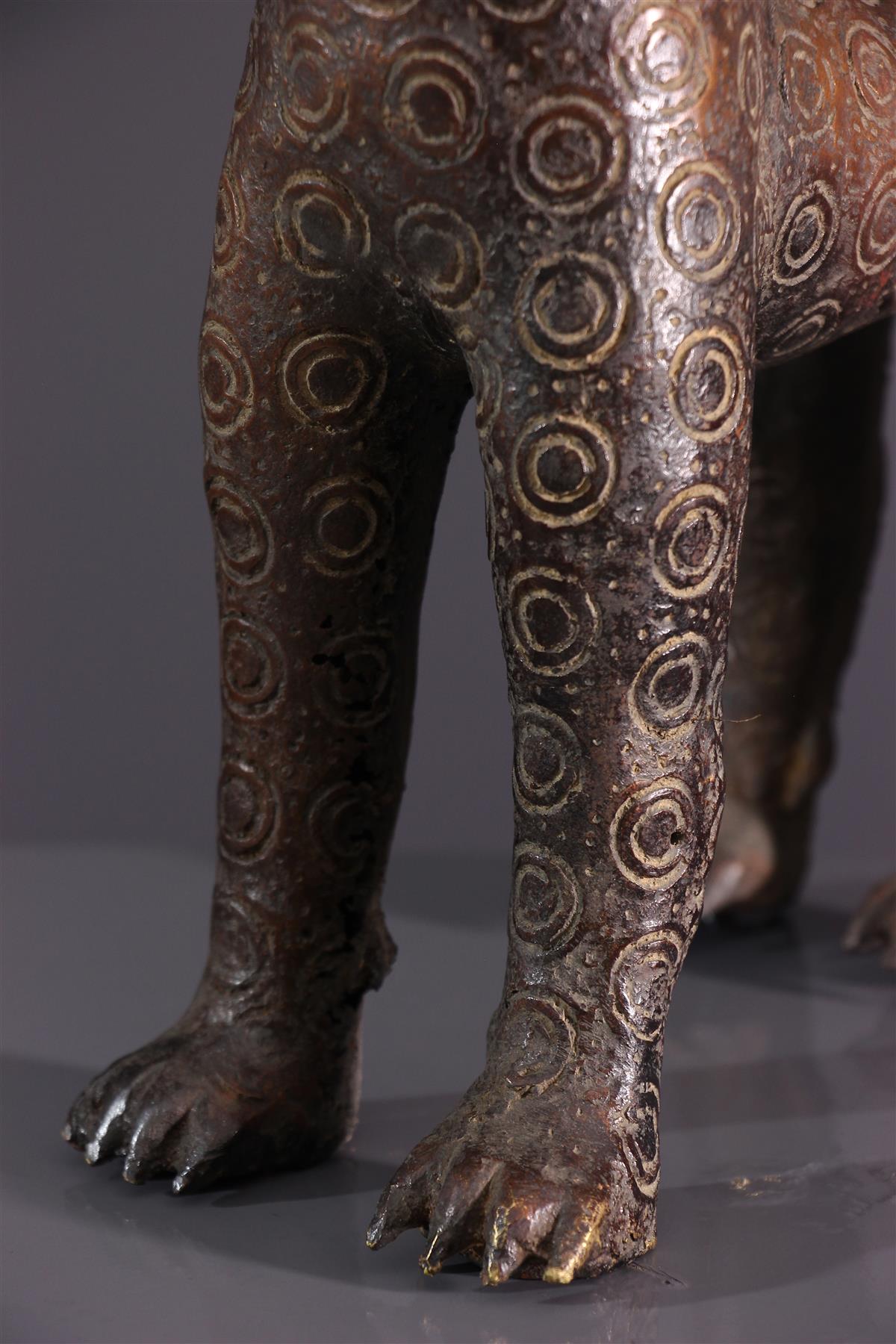 Léopard Bénin (17388) - Bronze africain Bénin - Art africain