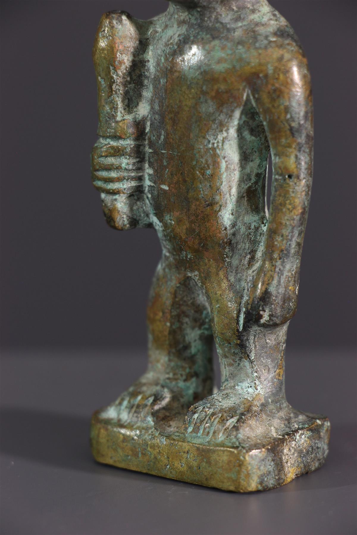 Bronze Kongo (17530) - Bronze, leopard, messager, guerrier, statue ...