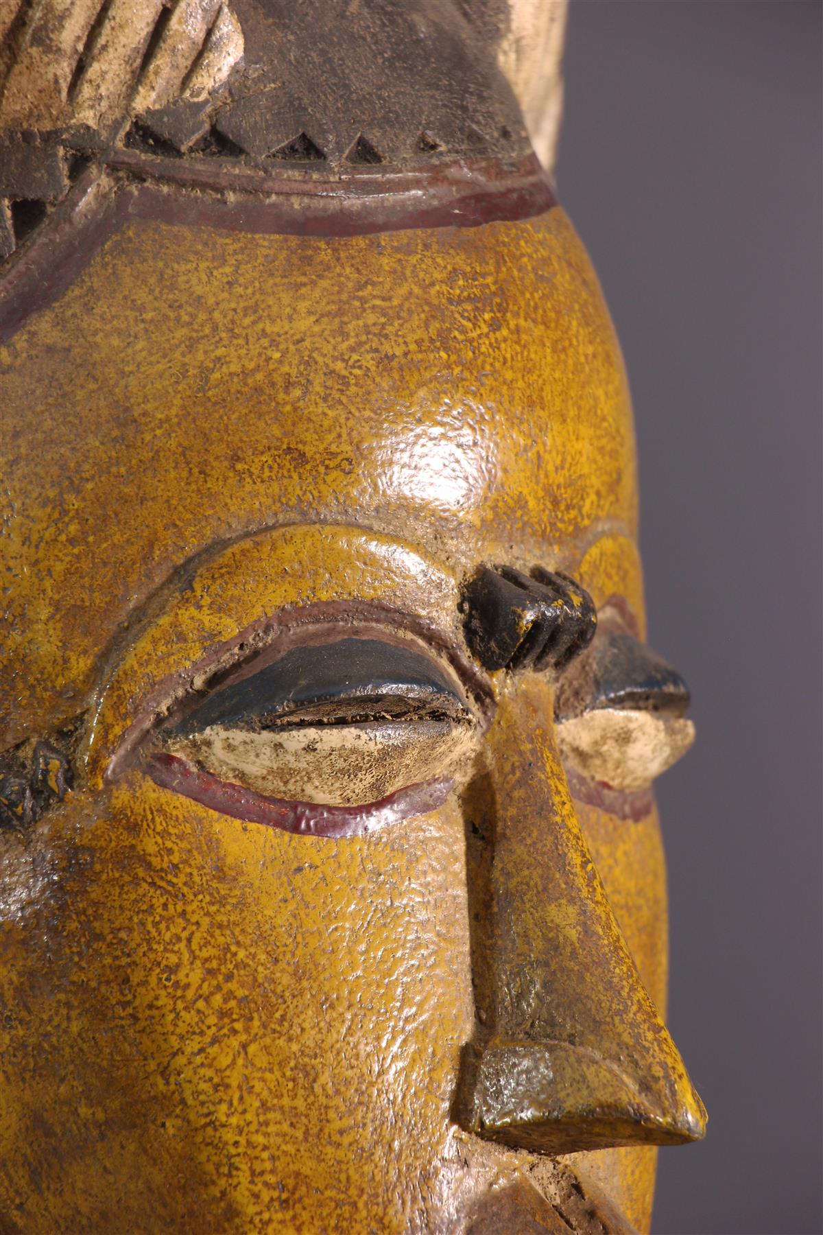 Masque Lomane (17705) - Masque africain Yohouré - Art africain