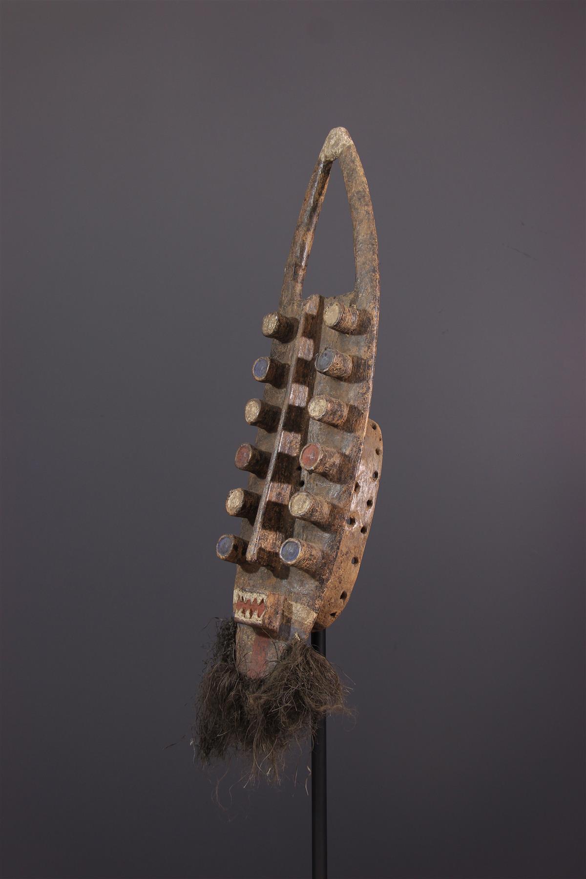 Masque Kru (18198) - Masque africain Grebo - Art africain côte d'ivoire