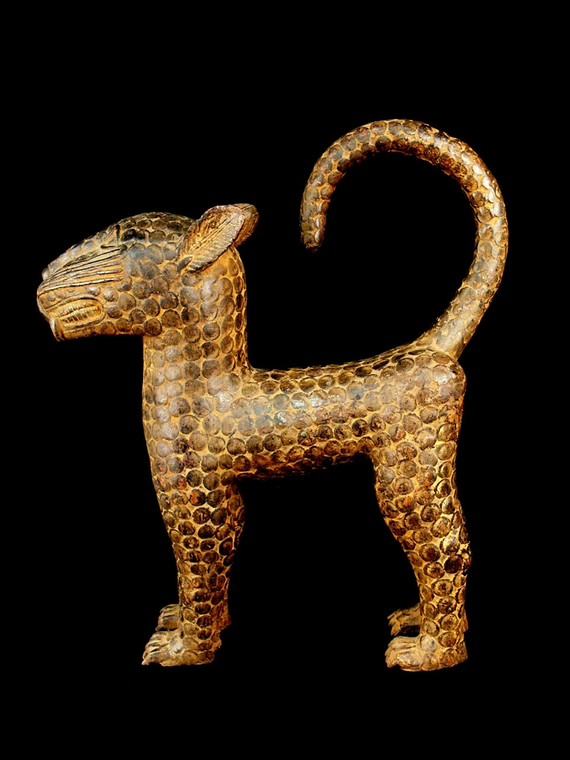 Benin Leopard (1824) - Bronze, leopard, messenger, warrior, statue ...