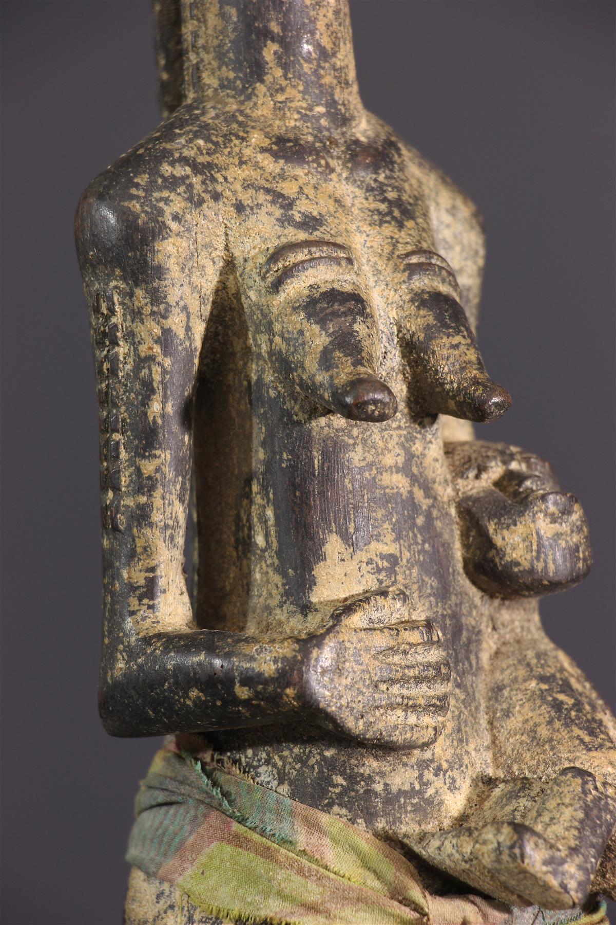 Statue Baoulé (18266) - Maternité, statues, bronze, bois Baoule