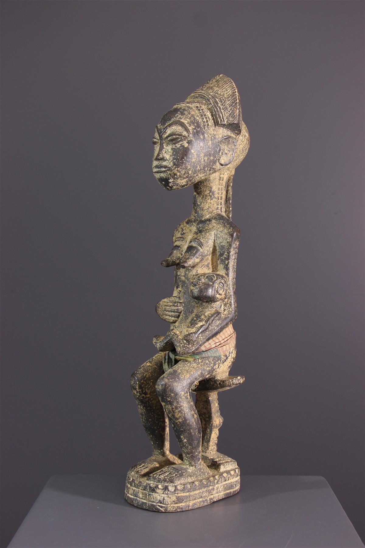 Statue Baoulé (18266) - Maternité, statues, bronze, bois Baoule