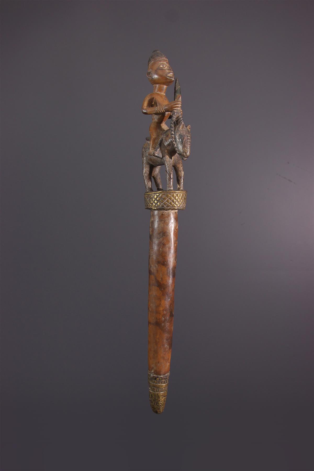 Bâton Kongo (18331) - Bâton de commandement, chefferie Vili - Art africain