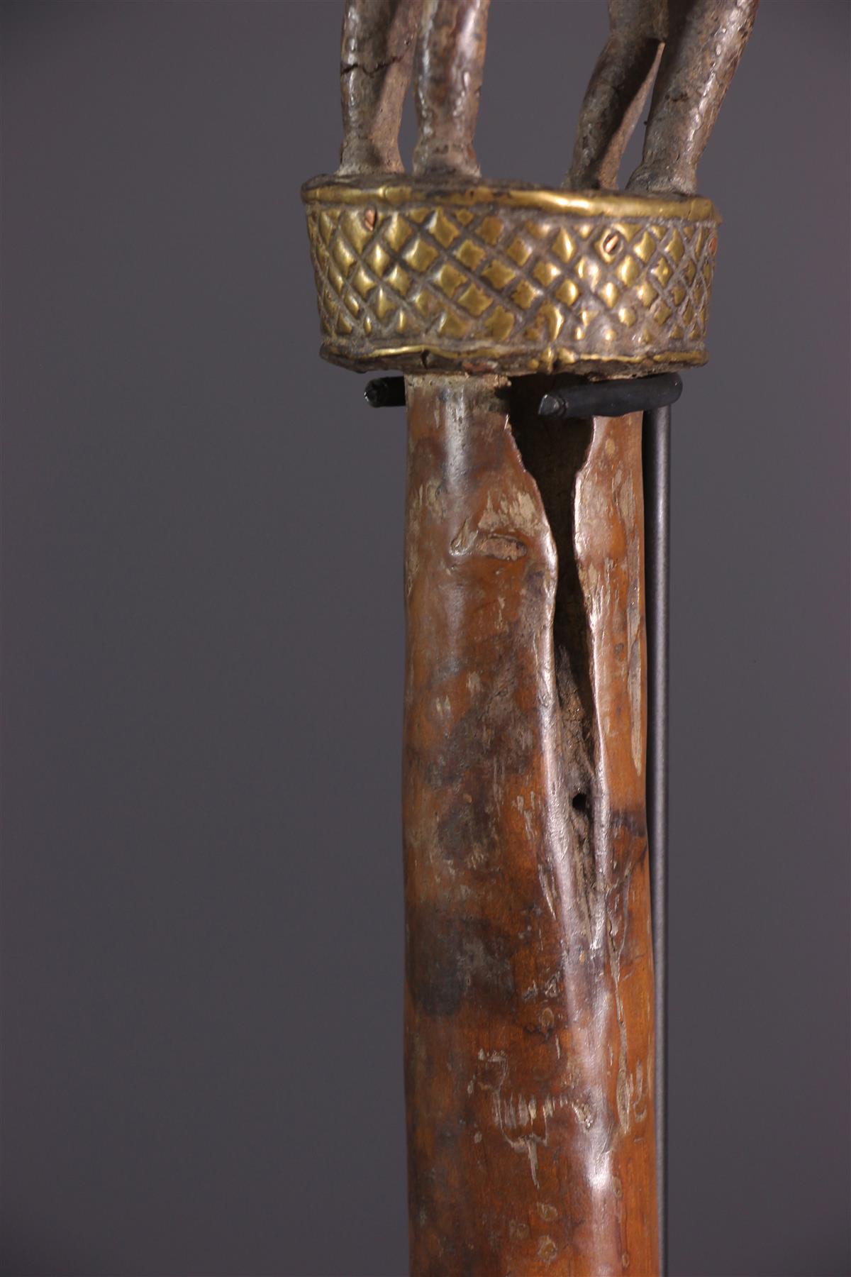 Bâton Kongo (18331) - Bâton de commandement, chefferie Vili - Art africain