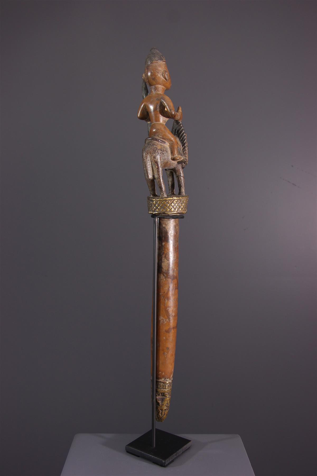Bâton Kongo (18331) - Bâton de commandement, chefferie Vili - Art africain