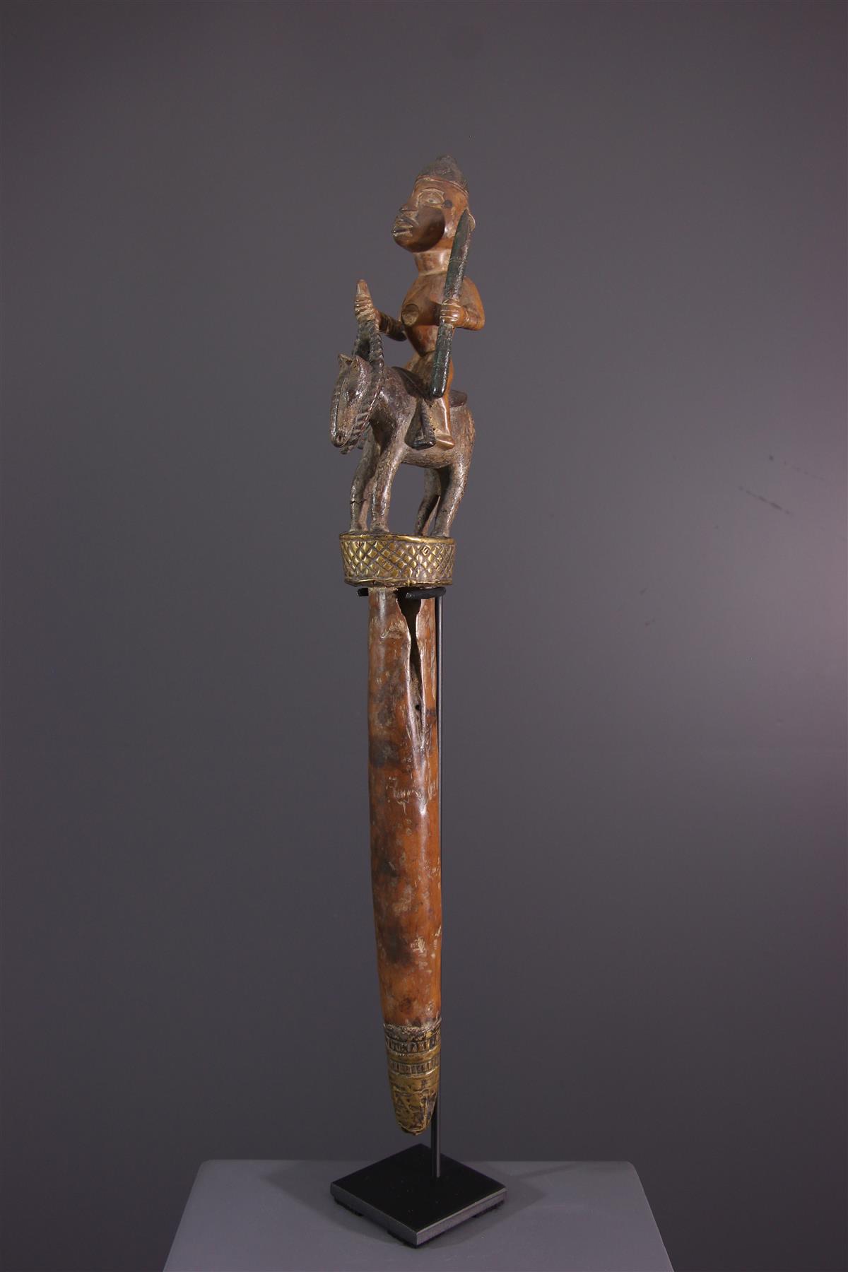 Bâton Kongo (18331) - Bâton de commandement, chefferie Vili - Art africain