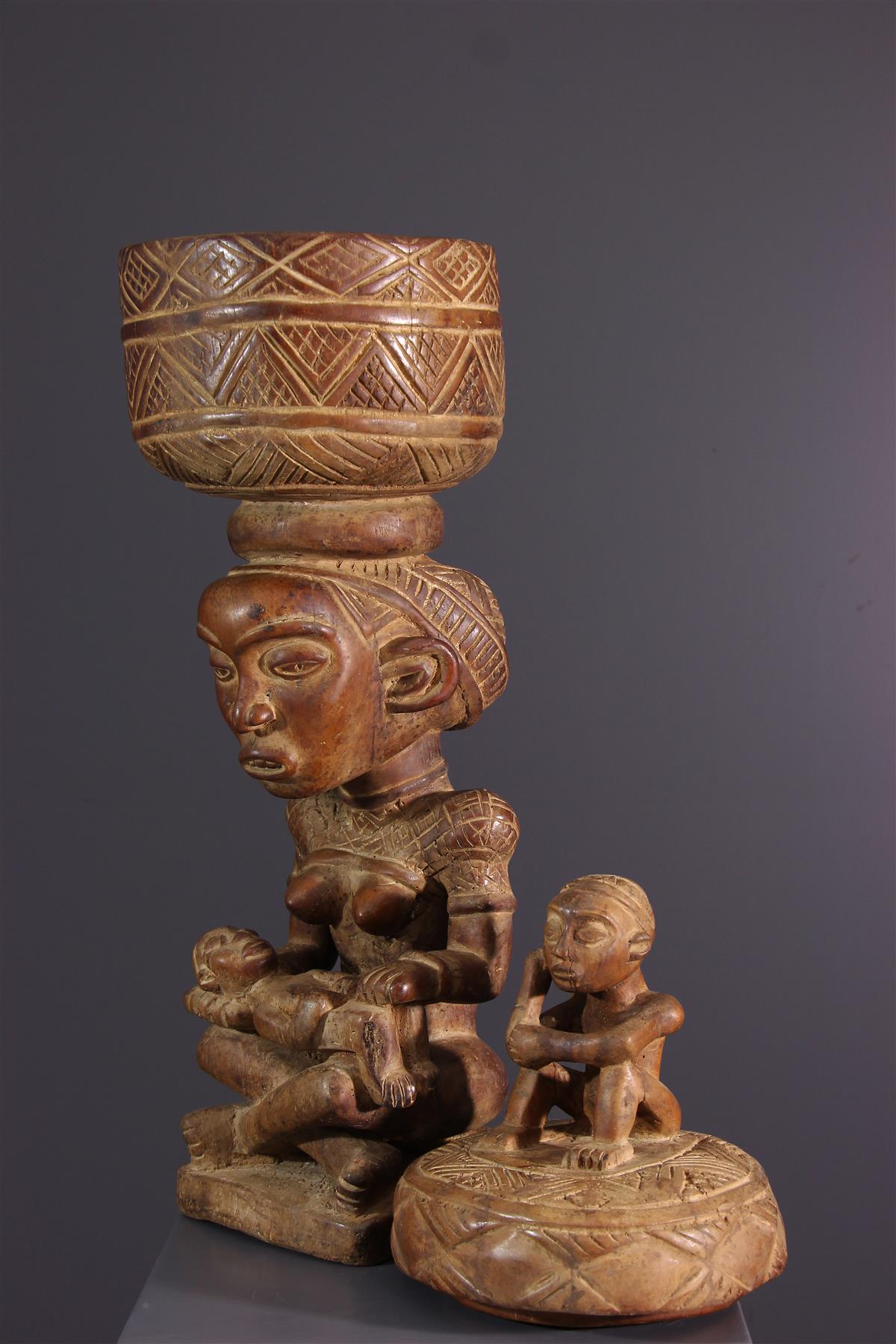 Coupe Kongo (18640) - Jarres, amphores, pot, matakam Kongo - Art africain