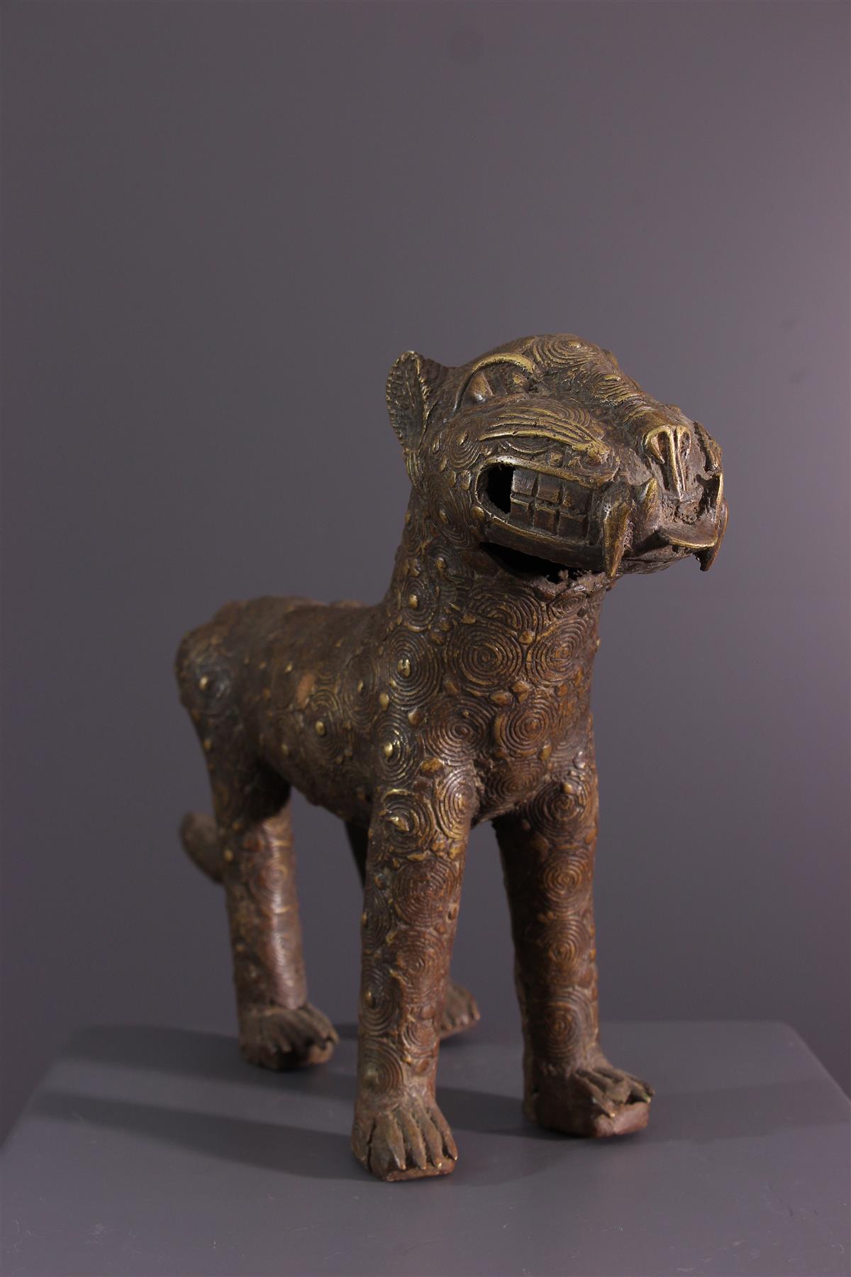 Léopard Bénin (18970) - Bronze africain Bénin - Art africain