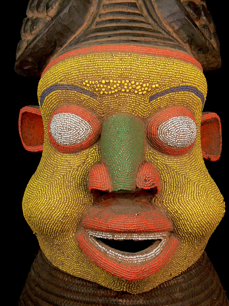 Bamun mask (1976) - African mask, tribal art, primitive art Bamun